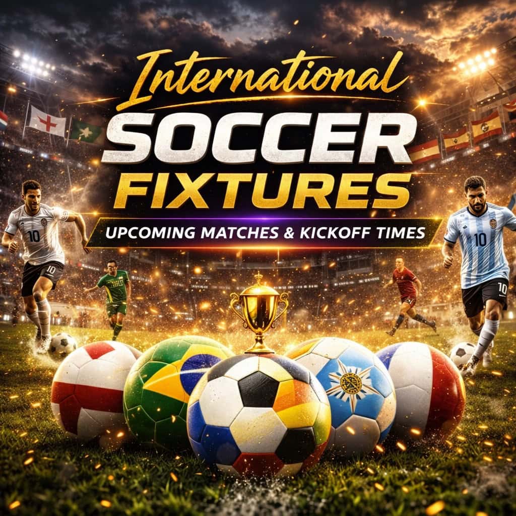 International Soccer Fixtures | Today and Upcoming Matches